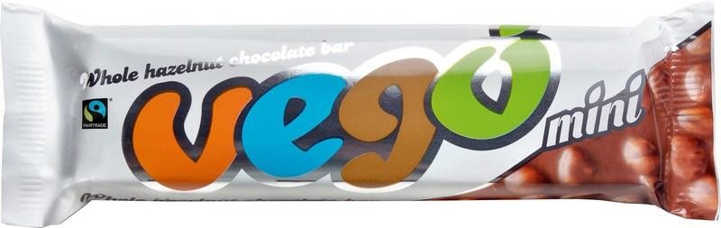 Vego Mini Organic Whole Hazelnut Chocolate Bar 65g - Dancing Leaf