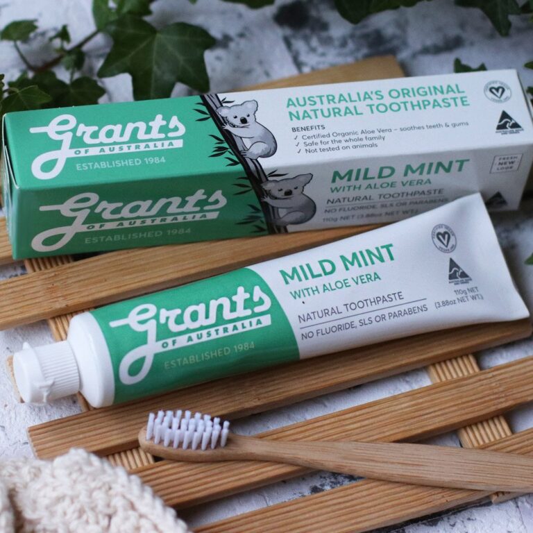 Grants of Australia Mild Mint Toothpaste (Fluoride Free) 110g – Dancing ... Grants of Australia Mild Mint Toothpaste (Fluoride Free) 110g – Dancing ...